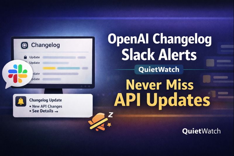 OpenAI Changelog Slack Alerts: Never Miss API Updates | QuietWatch Blog